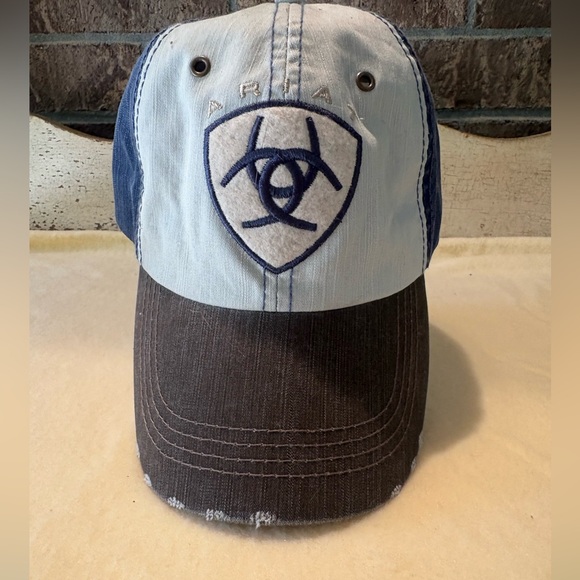 Ariat | Accessories | Ariat Light Blue And Dark Gray Cap | Poshmark